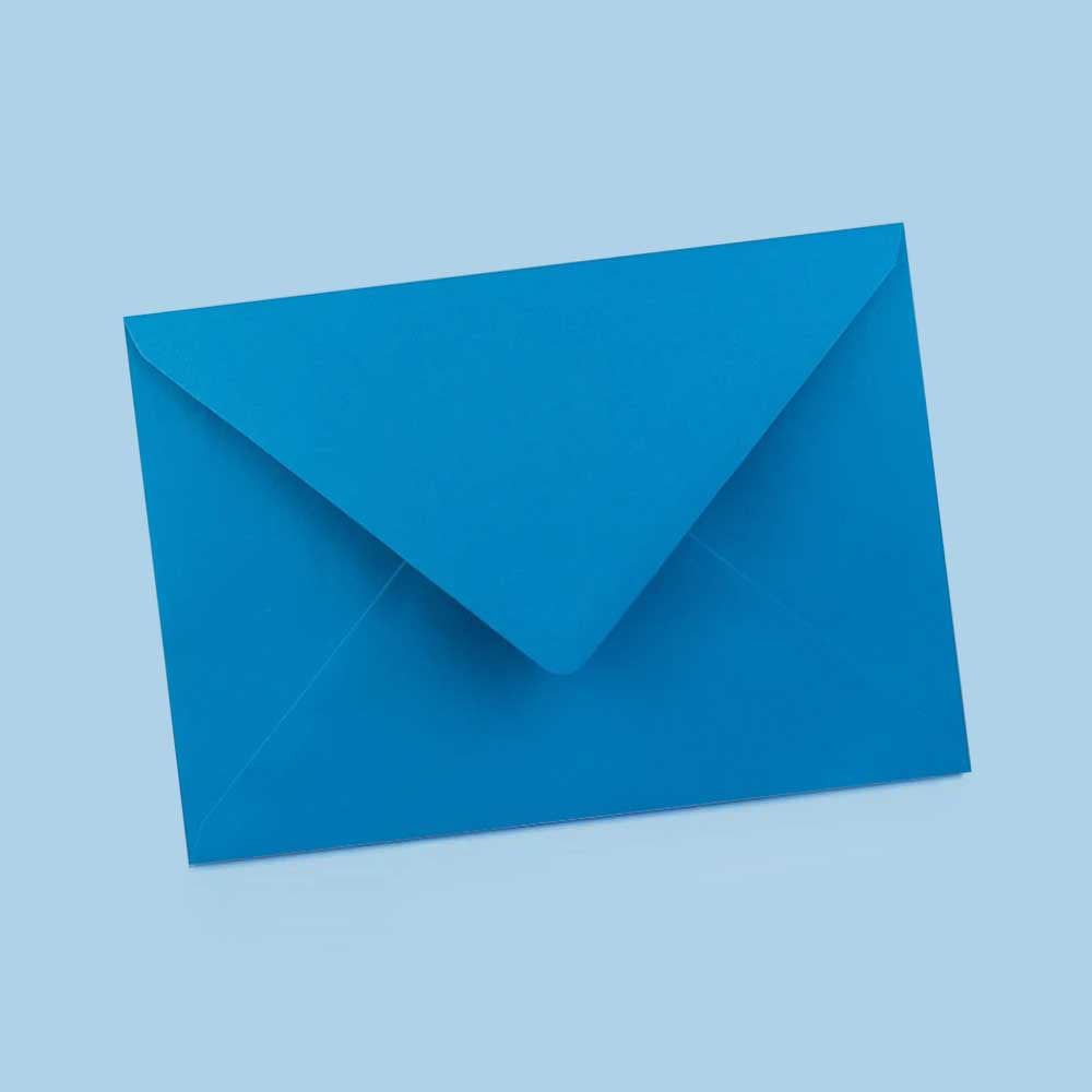 Personalised Invitation Blue Flower – Aquarela by India